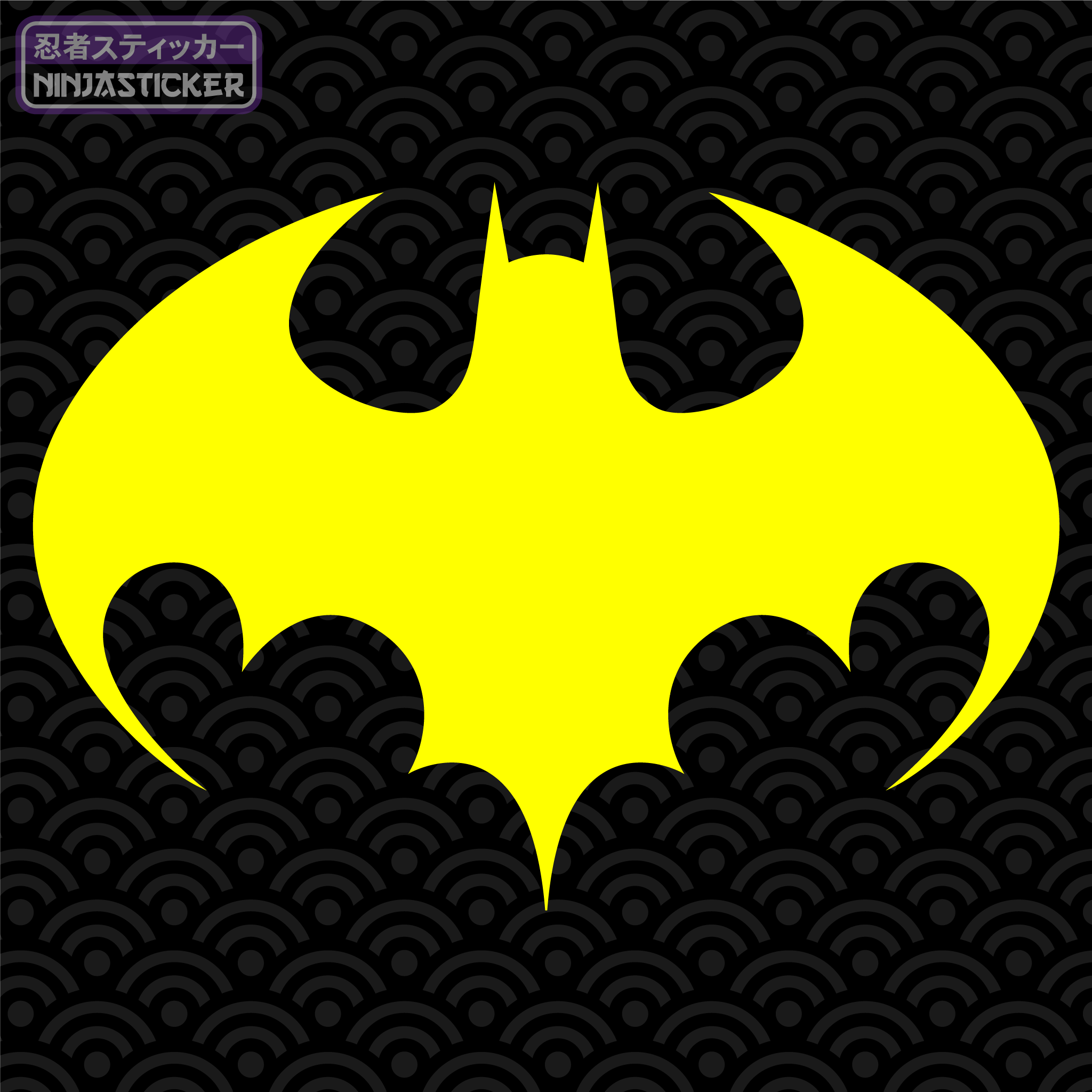 Batman Logo Black And Yellow Wallpaper